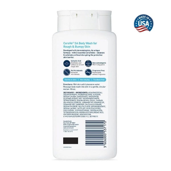 Buy SA Body Wash For Rough and Bumpy Skin - CeraVe.PK